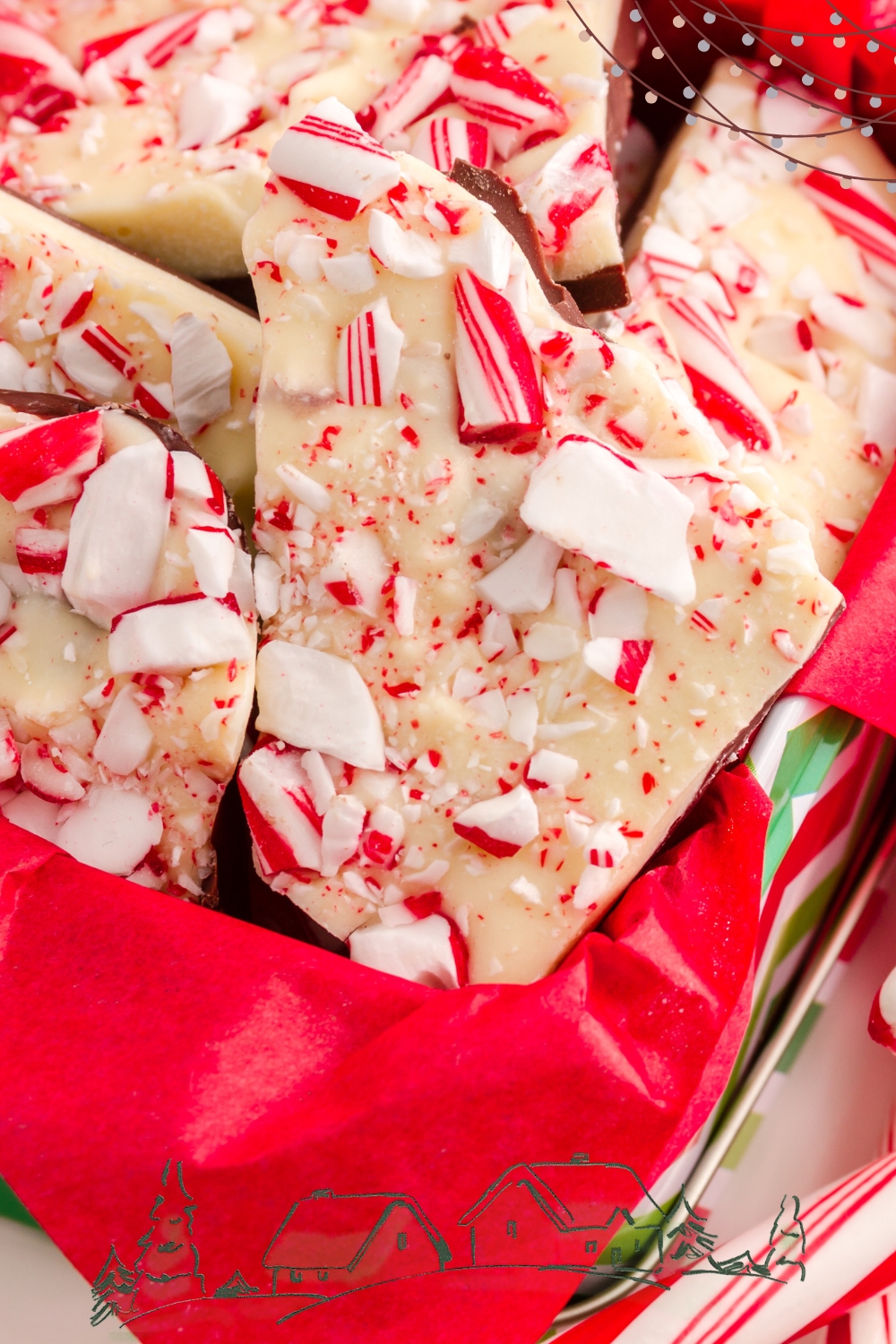 Christmas Peppermint Bark - Fruity Desserts
