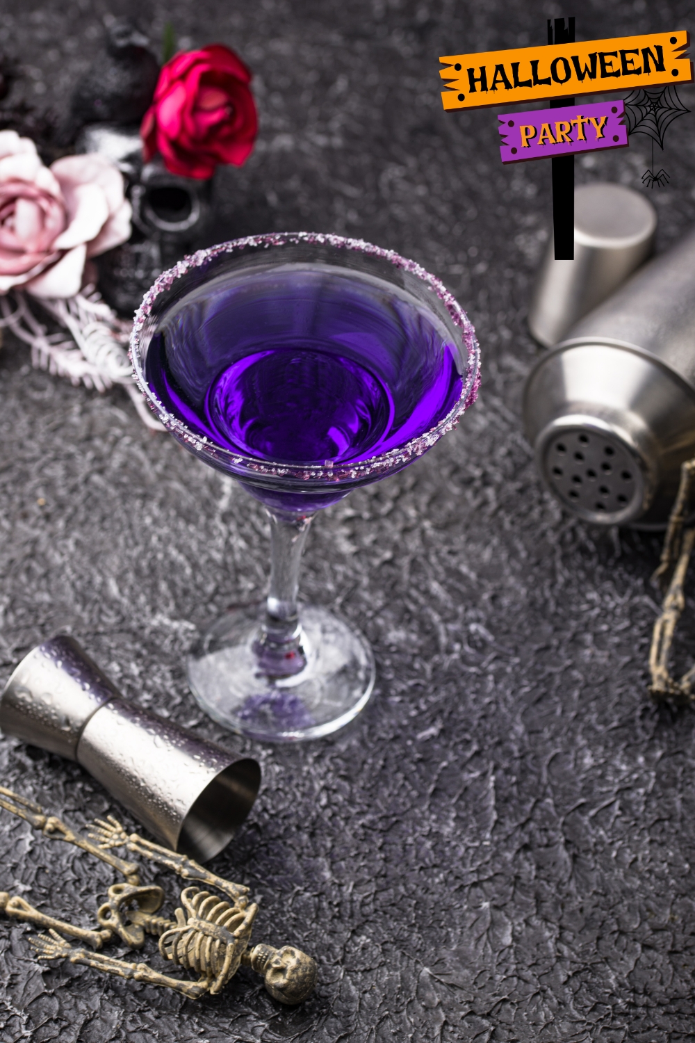 Halloween Purple Margarita - Fruity Desserts