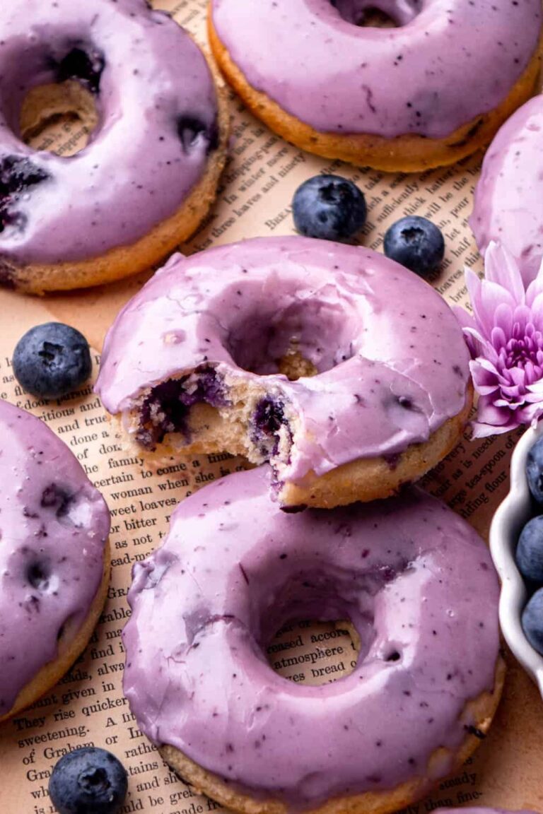 Baked Blueberry Donuts Recipe - Fruity Desserts