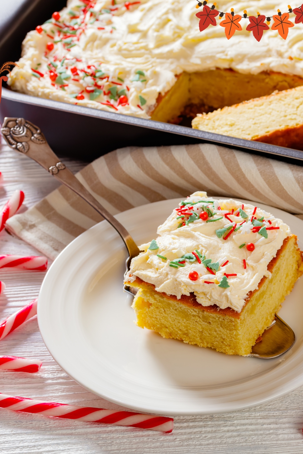 Thanksgiving Sheet Cake - Fruity Desserts