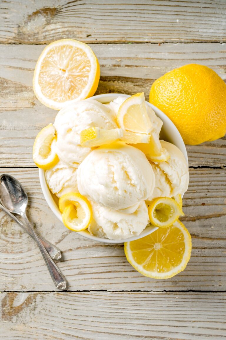 Lemon Gelato - Fruity Desserts