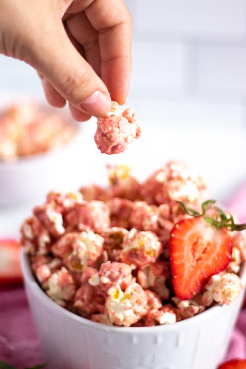 Strawberry Popcorn Recipe - Fruity Desserts