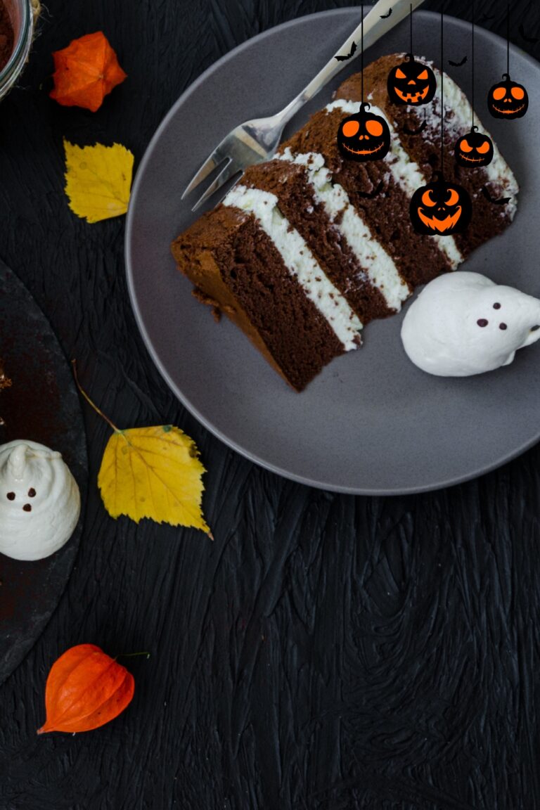 Halloween Ghost Cake - Fruity Desserts
