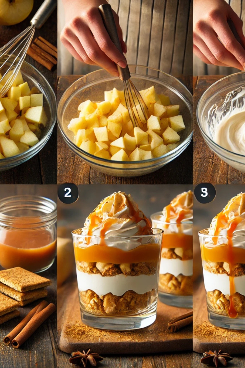 Caramel Apple Trifles Recipe - Fruity Desserts