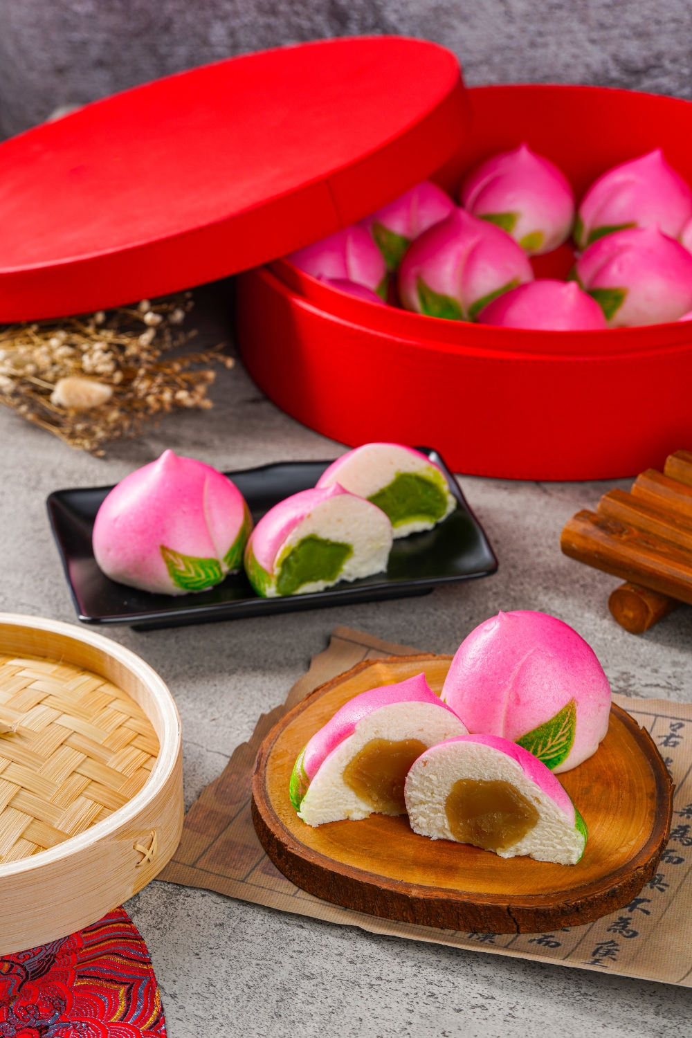 Peach Cakes Chinese - Fruity Desserts