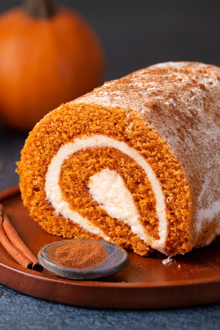 Pumpkin Roll Recipe - Fruity Desserts