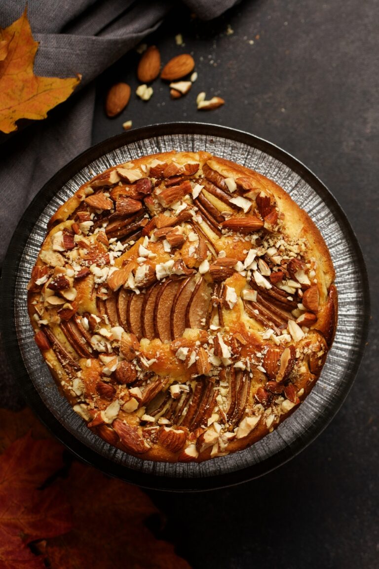 Italian Pear and Almond Cake - Fruity Desserts