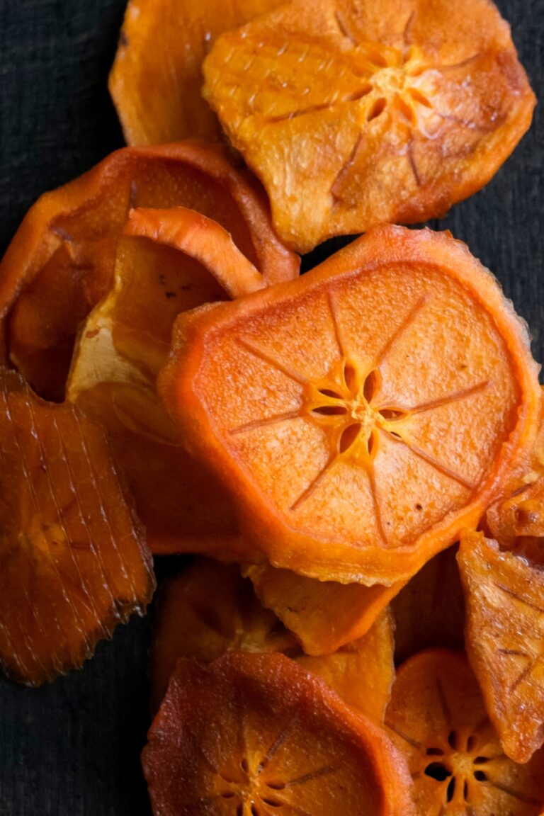 Dried Sliced Persimmons - Fruity Desserts