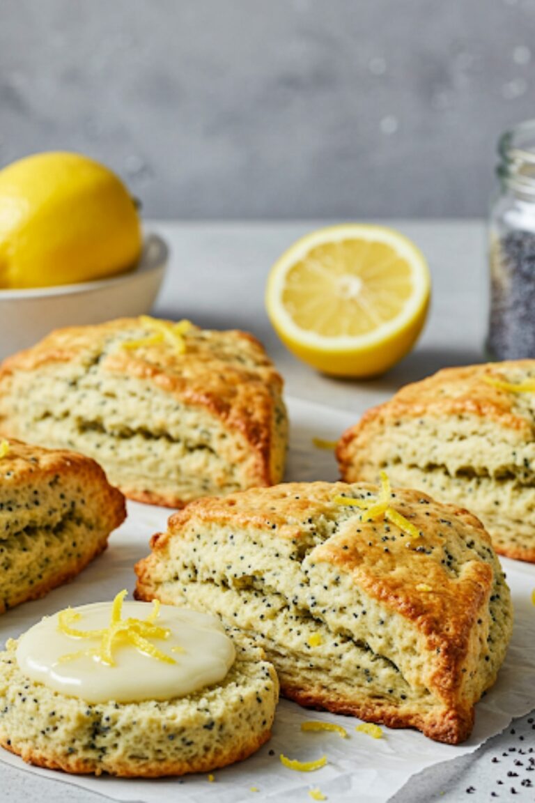 Pioneer Woman Lemon–Poppy Seed Scones - Fruity Desserts