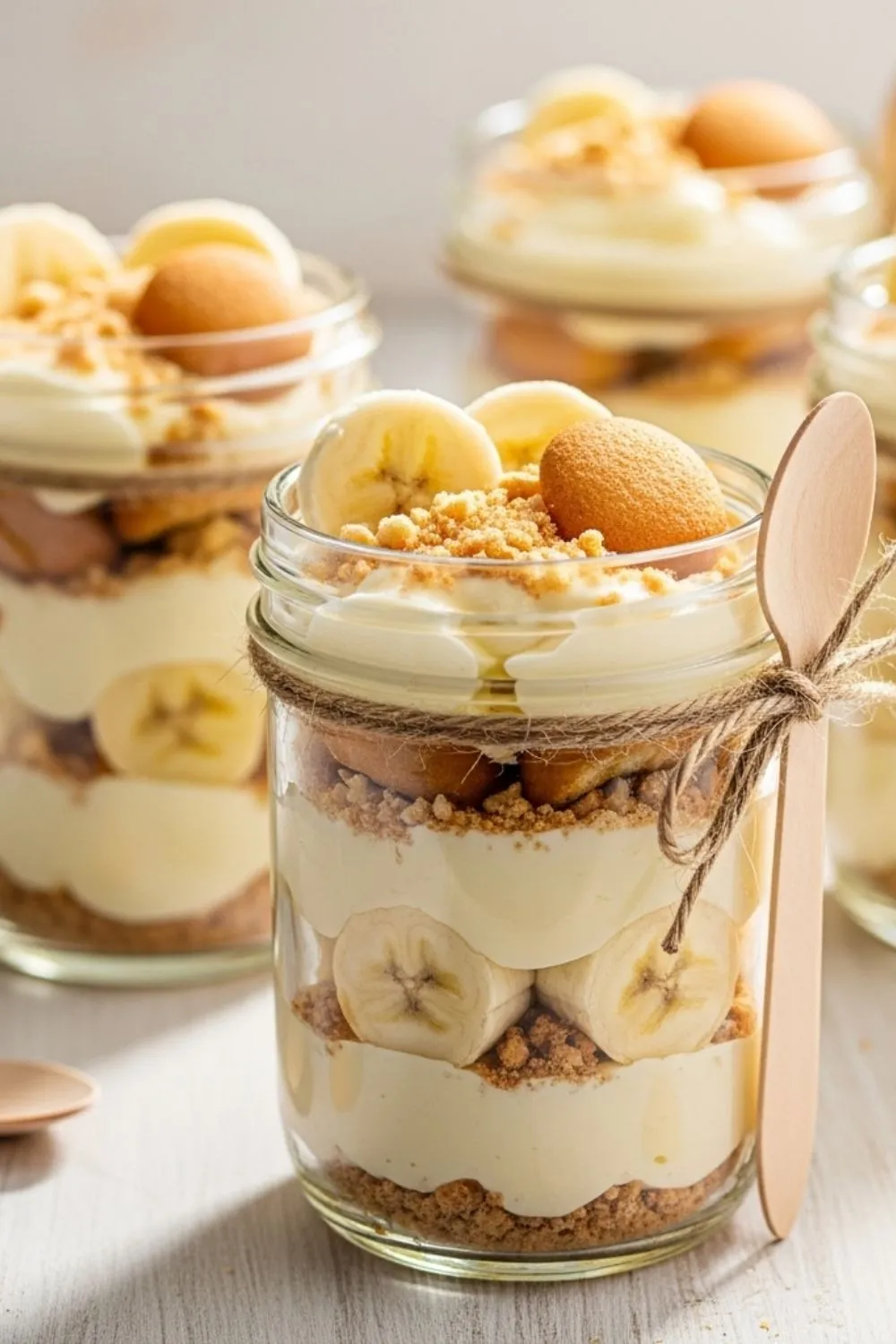Banana Pudding Jars - Fruity Desserts