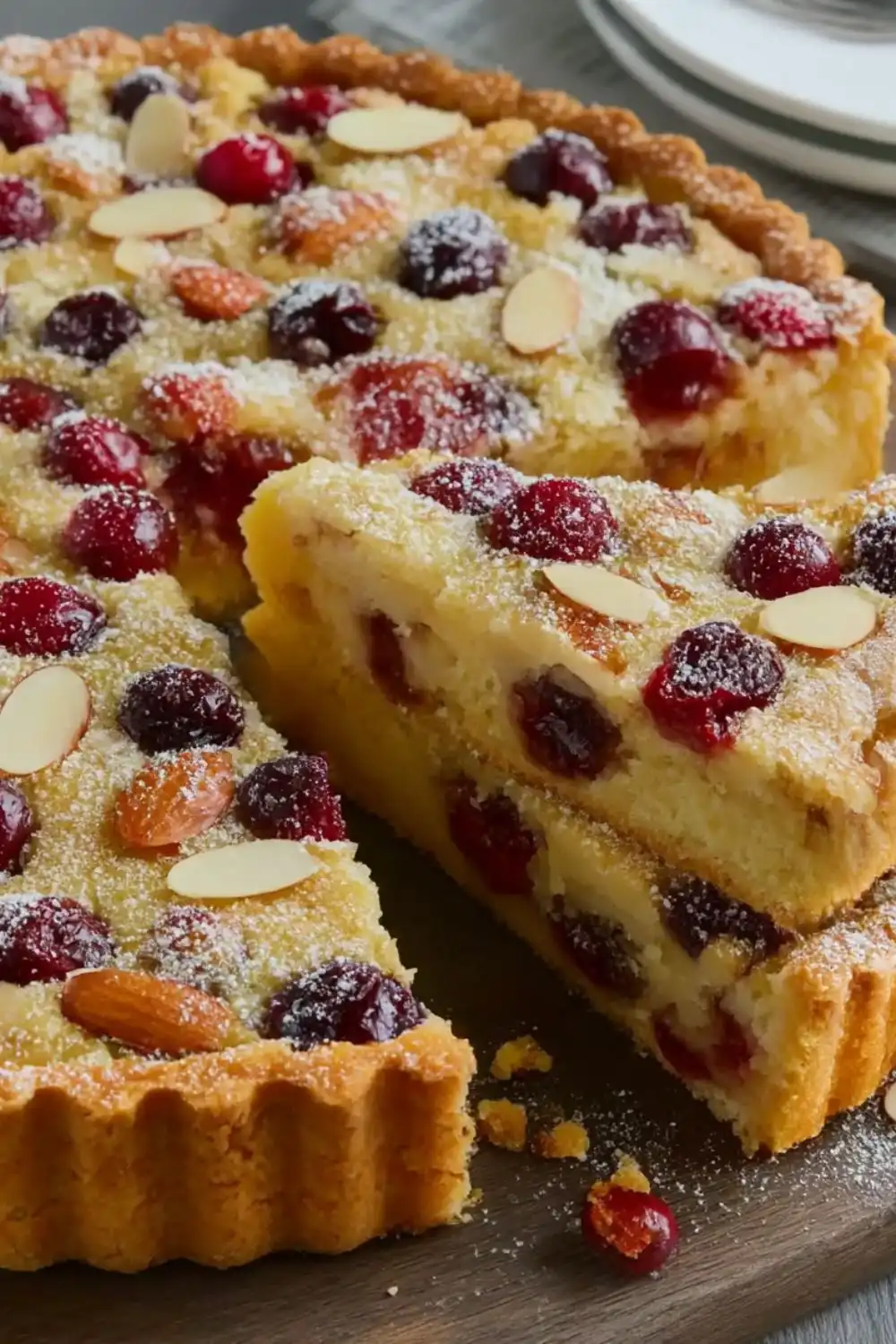 Easy Cranberry Frangipane Tart Recipe - Fruity Desserts