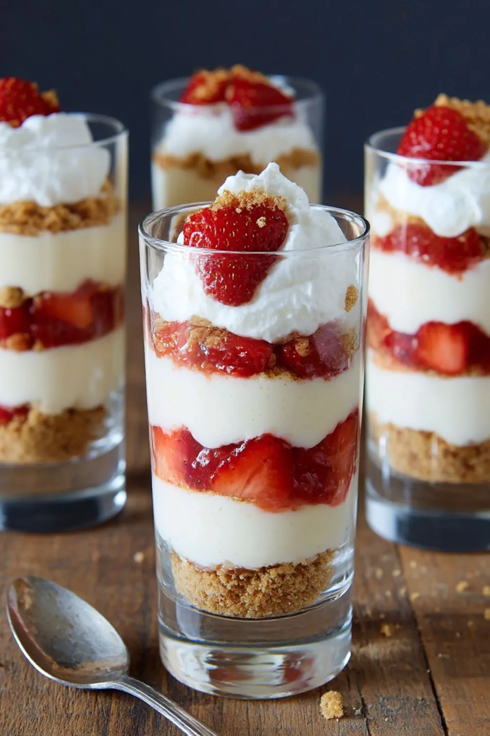 Easy No-Bake Cheesecake Parfaits Recipe - Fruity Desserts