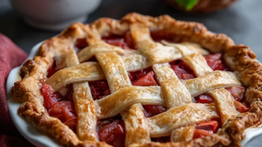 Pioneer Woman Strawberry Rrhubarb Pie - Fruity Desserts